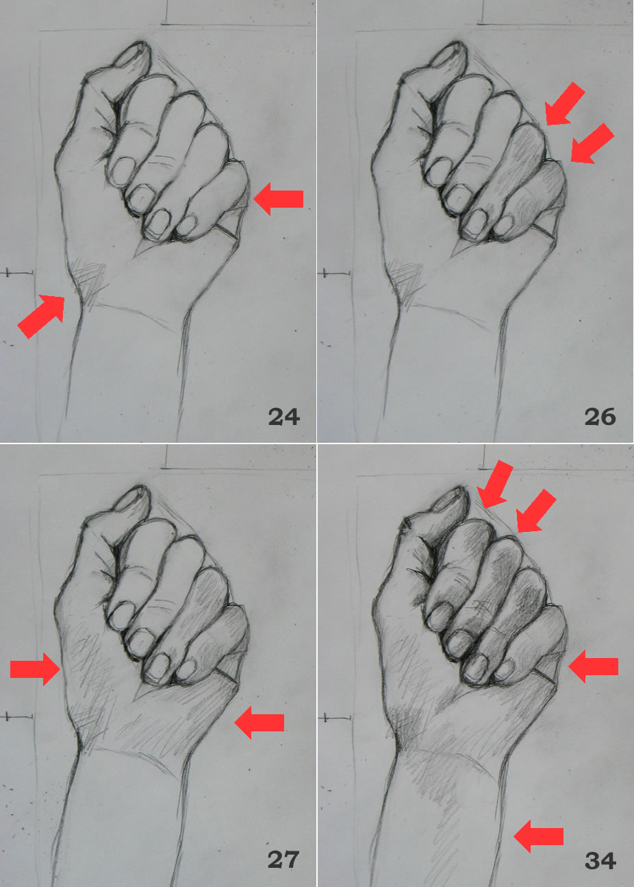 Hand Drawing Tutorial #7 (Part 2): Shading as Jigsaw Puzzle « Portrait ...